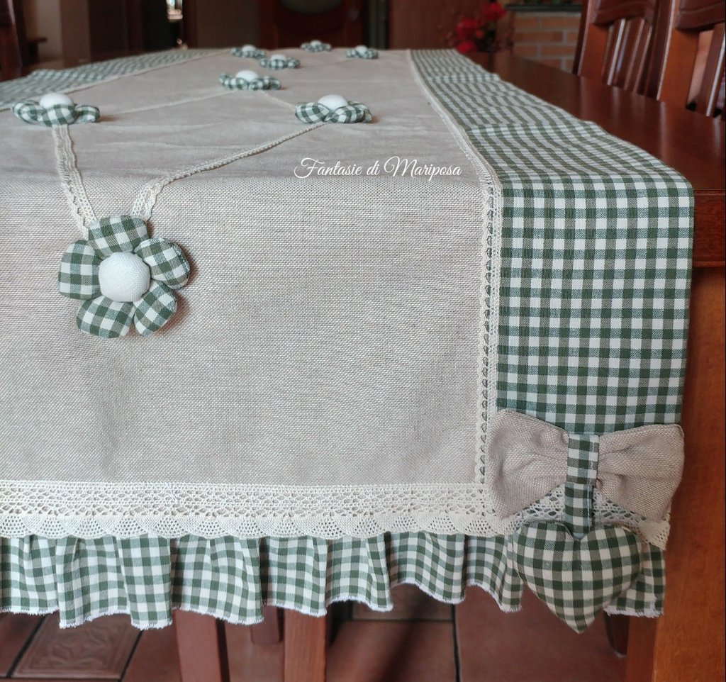 Runner tavolo country chic - Per la casa e per te - Cucina - di Fan ...