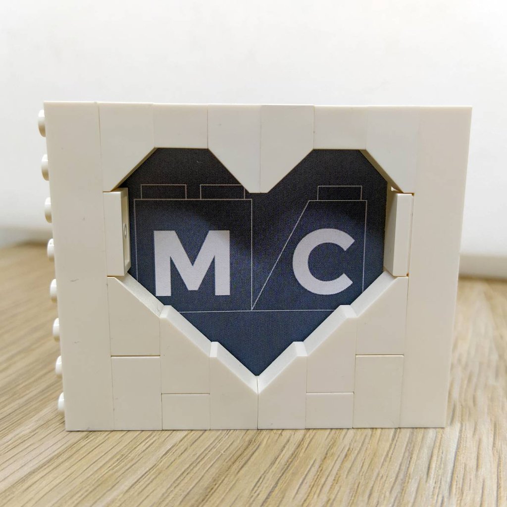 Cornice Cuore LEGO - Per la casa e per te - Decorare casa - di Matt ...