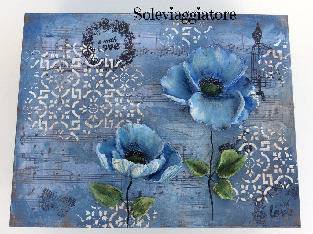 Portagioielli papaveri blu - Per la casa e per te - Decorare casa ...