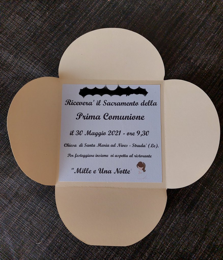 Inviti "Prima Comunione" - Feste - Biglietti e inviti - di Valecrea ...
