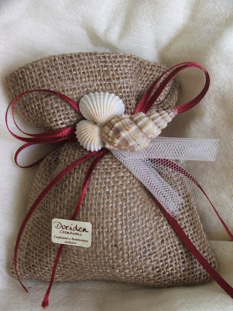 Sacchetto,bomboniera,confetti - Feste - Bomboniere - di Doridea Cre ...