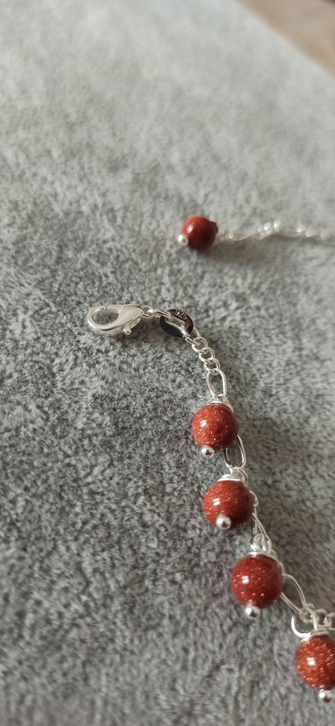 bracciale argento 925 con eliolite o pietre del sole - Gioielli ...