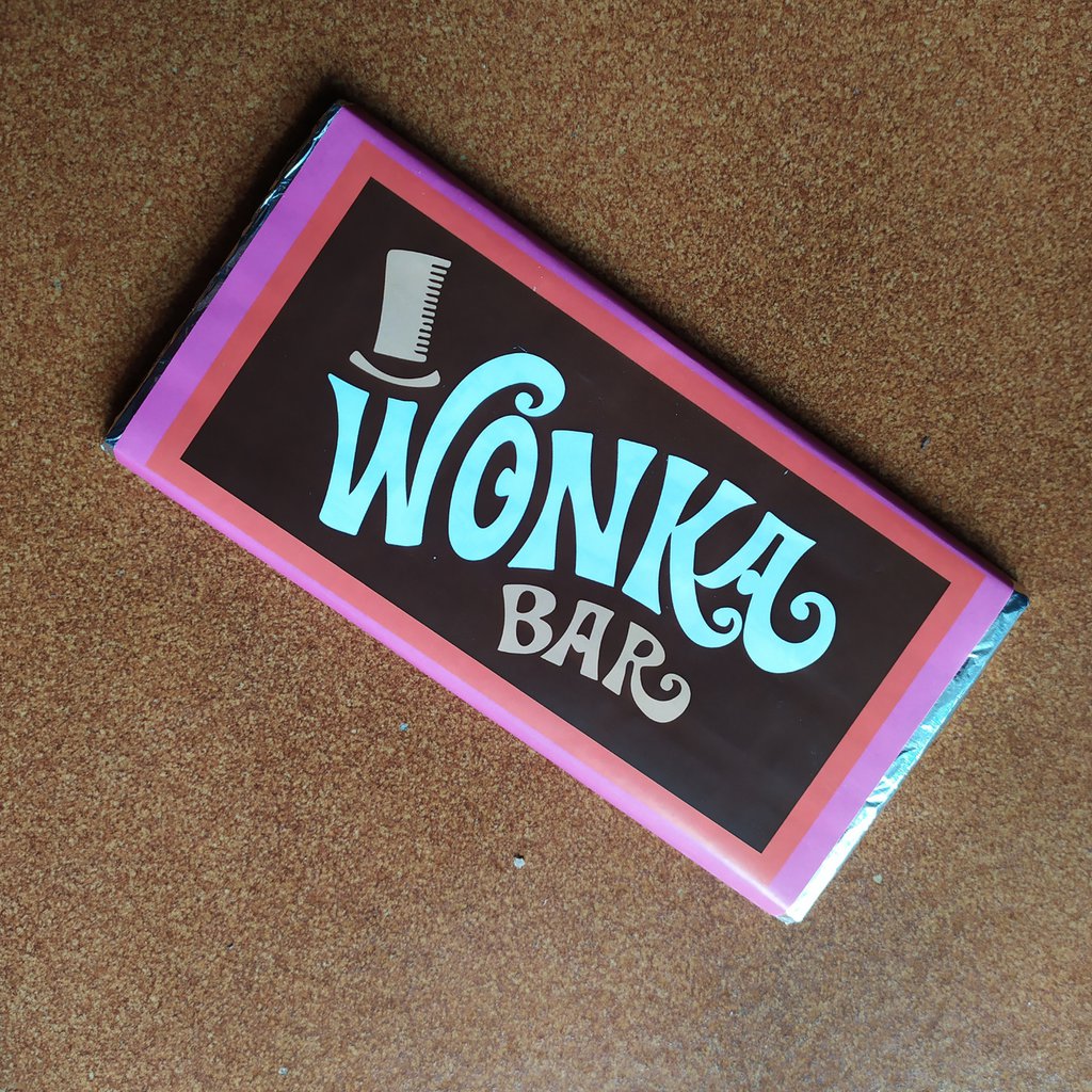 wonka bar incarto willy wonka editable template file - Feste - Bigl ...