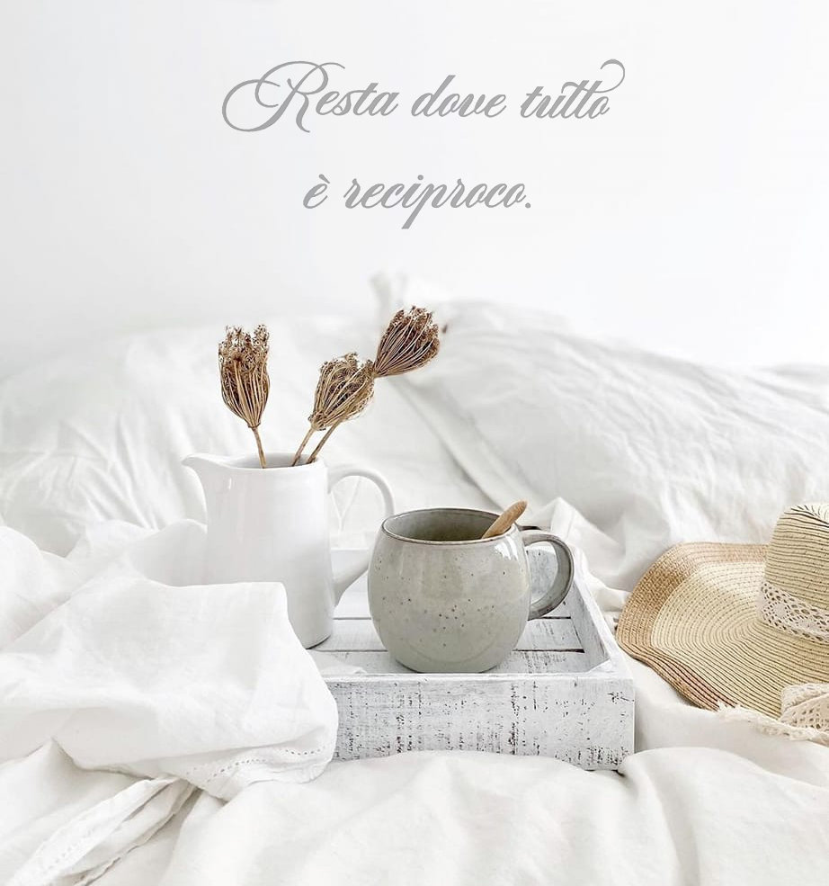 Frase adesiva murale Resta dove tutto è reciproco con spedizione gr ...
