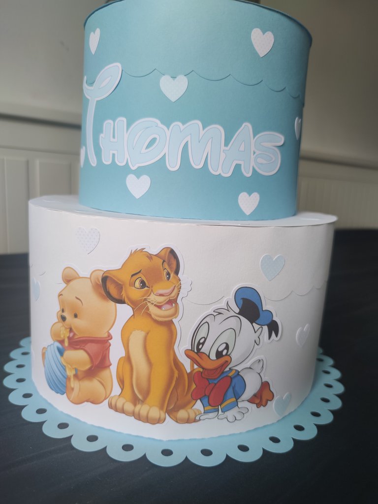 Torta Simba paperino Winnie Pooh cartoncino corona personaggi gesta ...