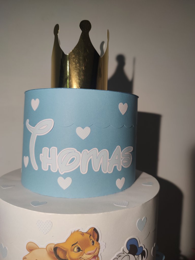 Torta Simba paperino Winnie Pooh cartoncino corona personaggi gesta ...