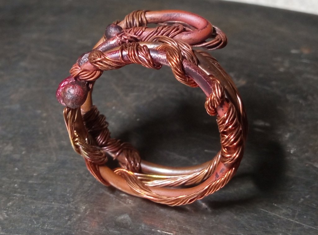 Anello in rame intrecciato 4 - Gioielli - Anelli - di Inside out | su ...