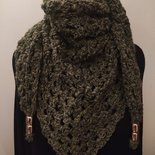 scaldacollo kefiah verde - Donna - Abbigliamento - di La Gatta Viola ...