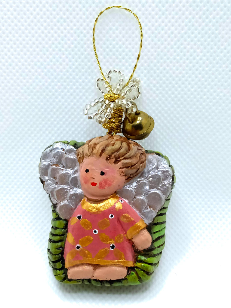Piccolo angelo in ceramica dipinto a mano. Edizione limitata - Per ...
