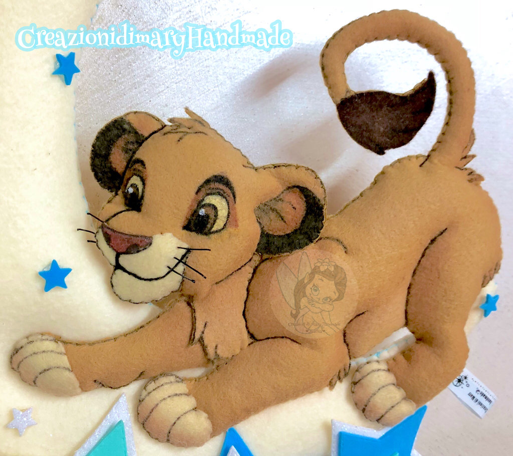 Fiocco nascita Simba2 - Bambini - Nascita - di Creazioni di Mary Ha ...