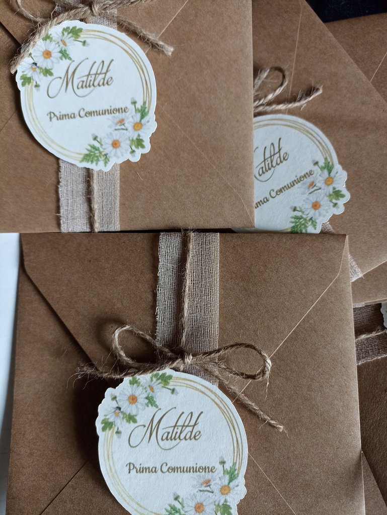 Invito prima comunione rustico - Feste - Biglietti e inviti - di C ...