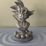 Mezzo busto action figure Goku Dragon Ball 9 cm realizzato con stam ...