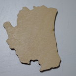 Sagoma in legno forma regione Abruzzo cm 6X5 fatta a mano calamita ...