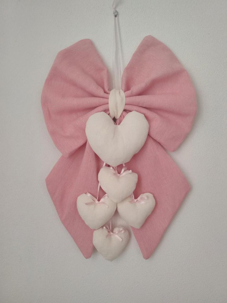 Fiocco nascita rosa con cuori - Bambini - Nascita - di tuttobimbi | su ...