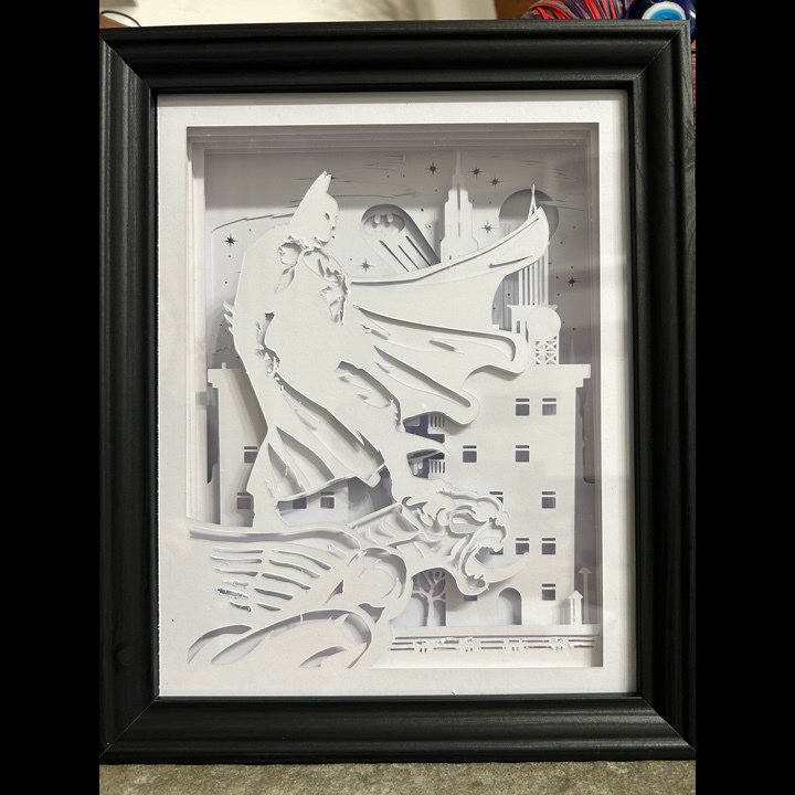 Batman ShadowBox realizzata a mano - Bambini - Cameretta - di Gc Cr ...