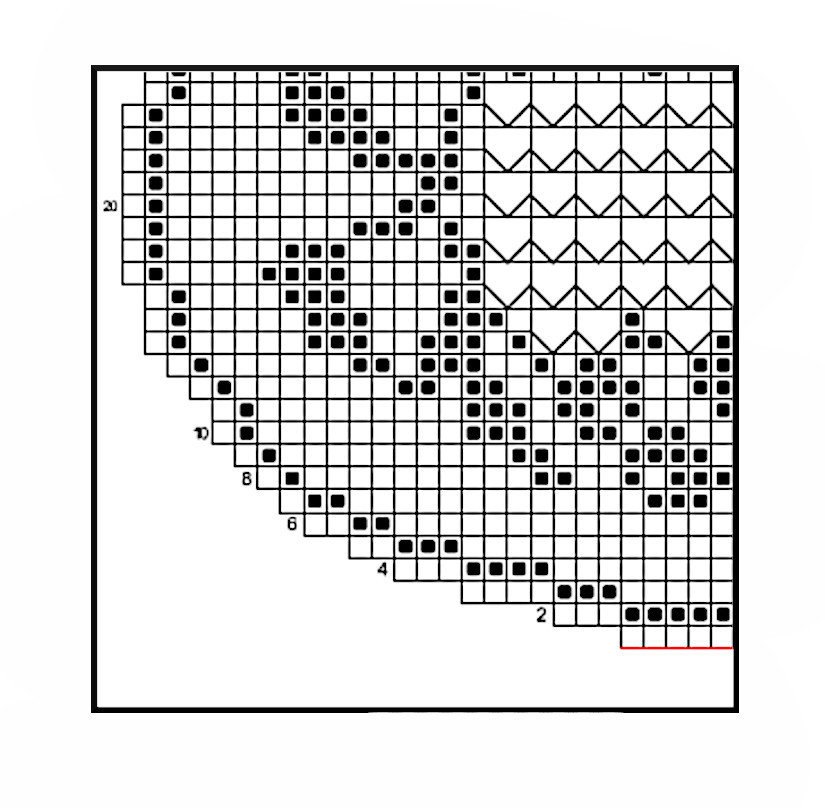 Schema centrino filet ad uncinetto ovale in PDF - Tutorial 54CN - L ...