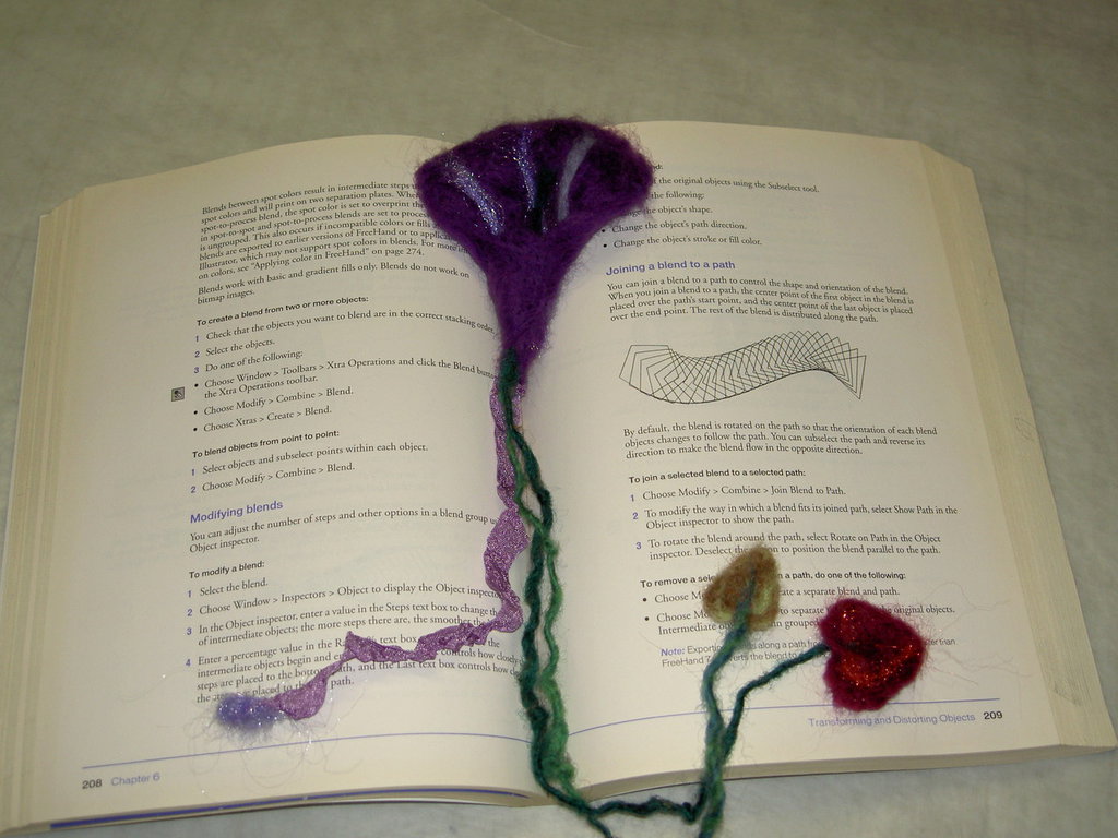 needle felted enchanted forest bookmark adornment - Donna - Accesso ...