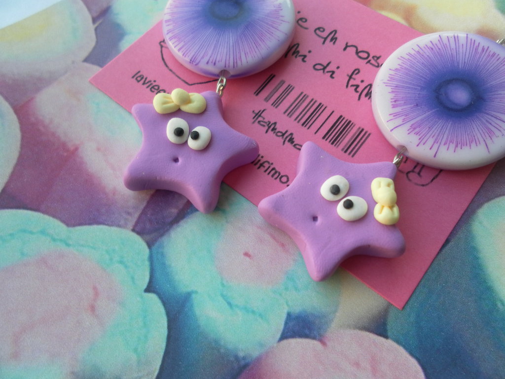 Summer Starfish - Gioielli - Orecchini - di La Vie En Rose - Fimo Love ...