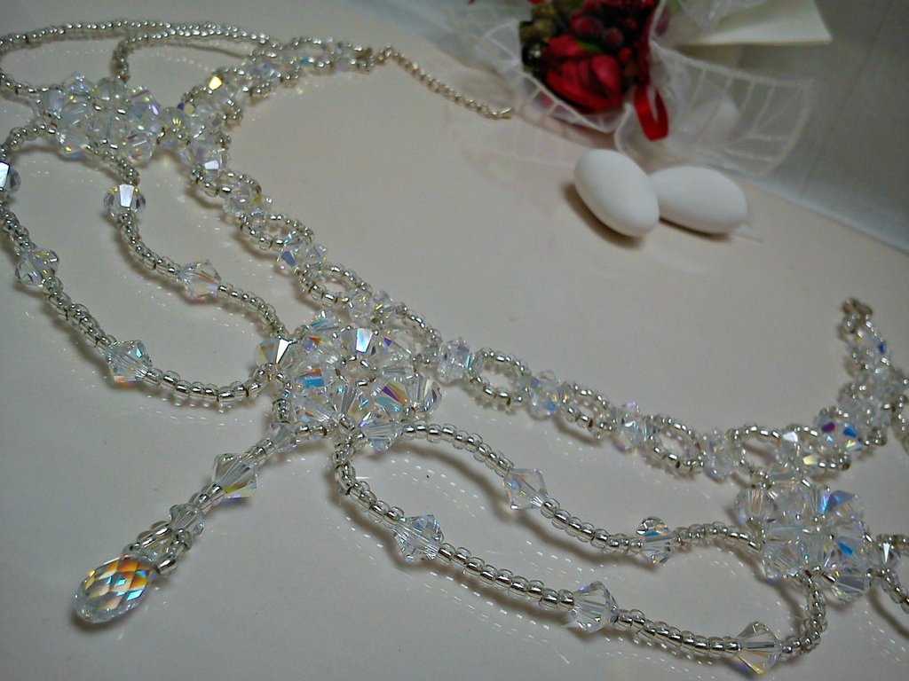 collana sposa swarovski - Feste - Matrimonio - di Cu'amuri Bijoux | su ...