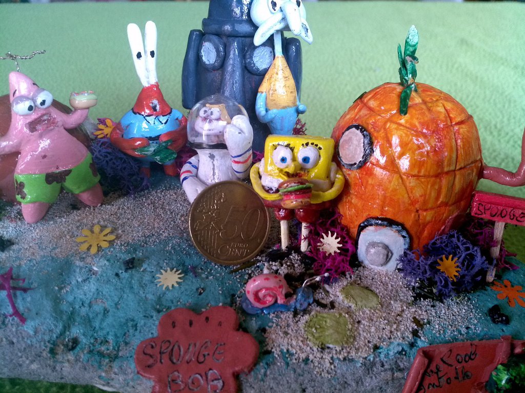 diorama ,spongebob - Per la casa e per te - Produzioni artistiche ...