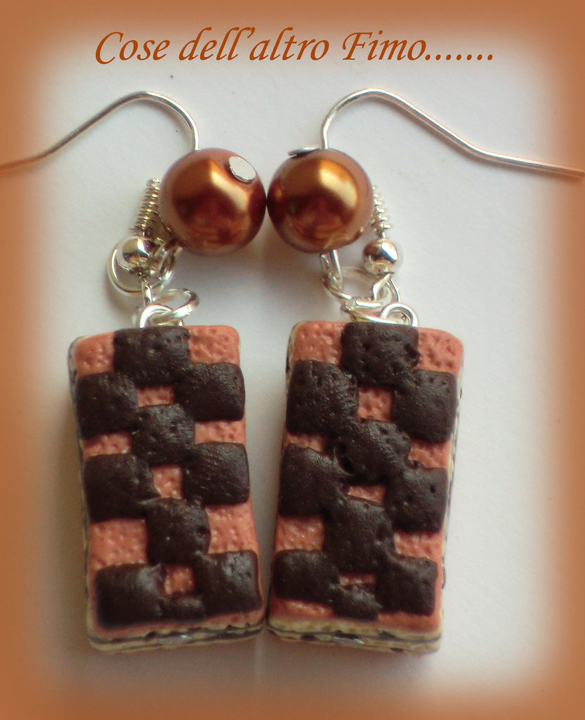 Orecchini Pane Cioc - Gioielli - Orecchini - di Cose dell'altro Fimo ...
