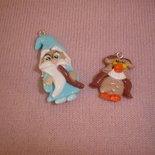 INSERZIONE PER MORGANA - tre ciondoli merlino e 1 gufo anacleto - G ...