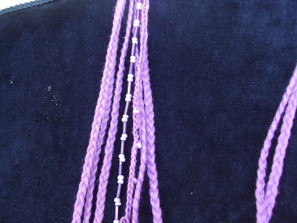 collana treccine e perle uncinetto cotone - Feste - Idee regalo ...