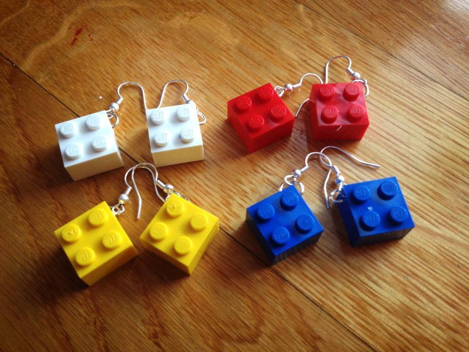 orecchini lego piccoli - Gioielli - Orecchini - di Romy Creations | su ...