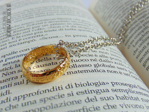 Collana Anello ispirata al film Il Signore degli Anelli - Anello co ...