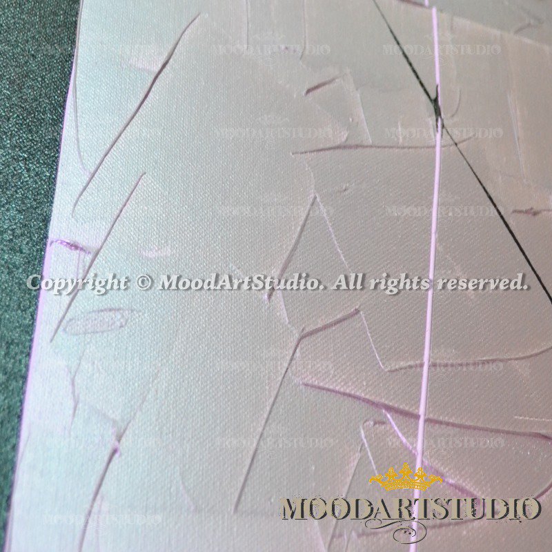 Quadro moderno astratto bianco, nero e argento con pittura in rilie ...