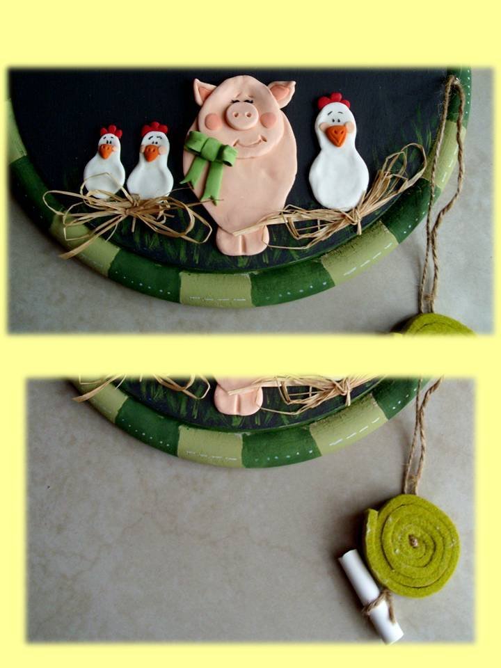 Lavagna country- galline e maialino - Per la casa e per te - Decora ...