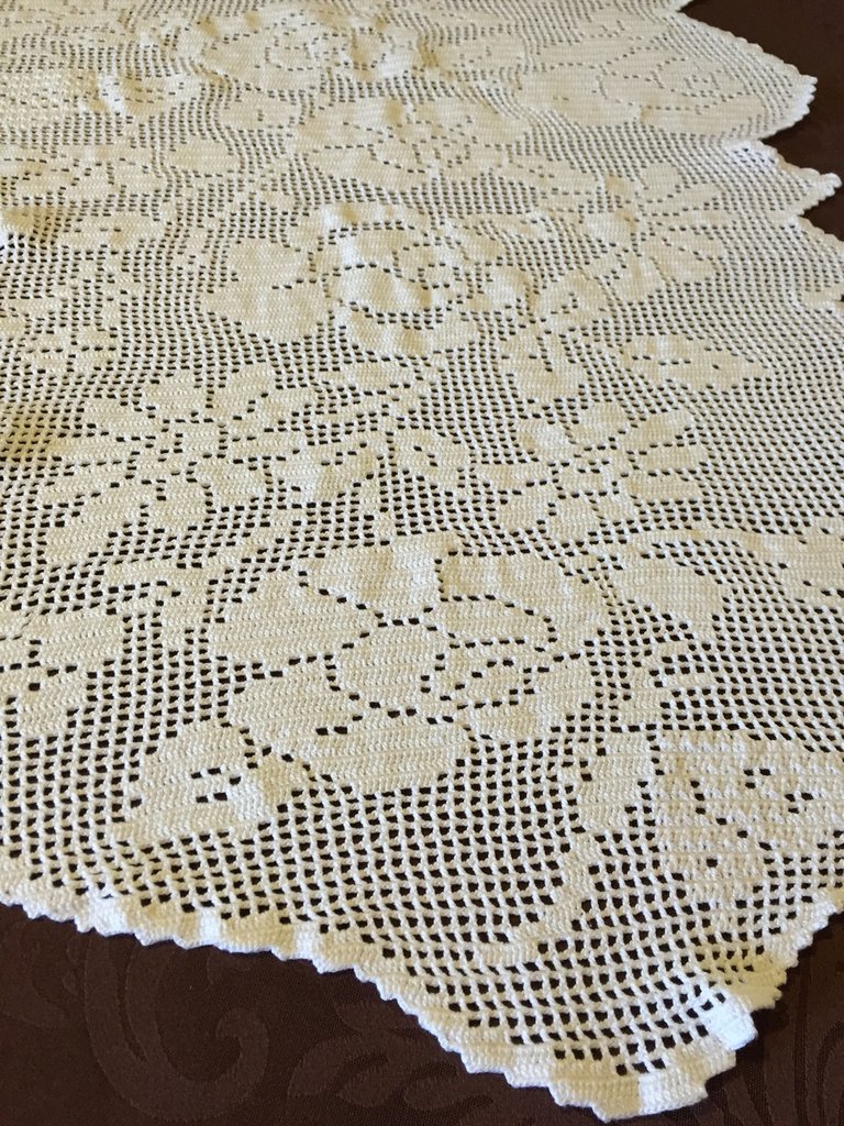 tovaglia,decorazione casa,filet,uncinetto,tavolo,cotone,a mano,fior ...