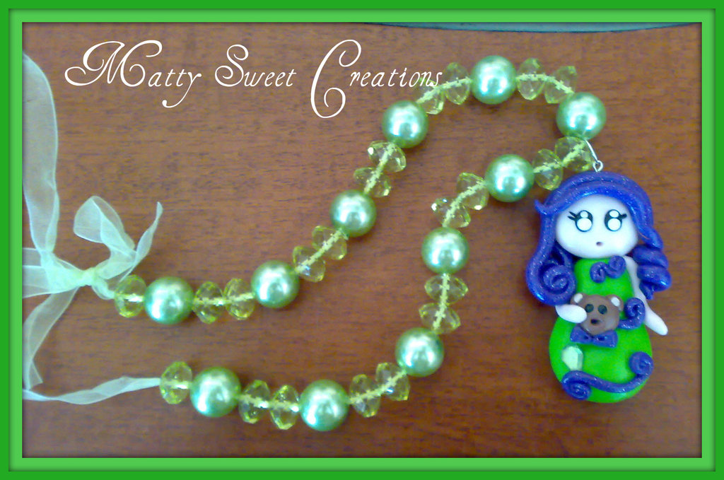 Collana Bimba Kawaii - Gioielli - Collane - di Matty Creations Kawaii ...