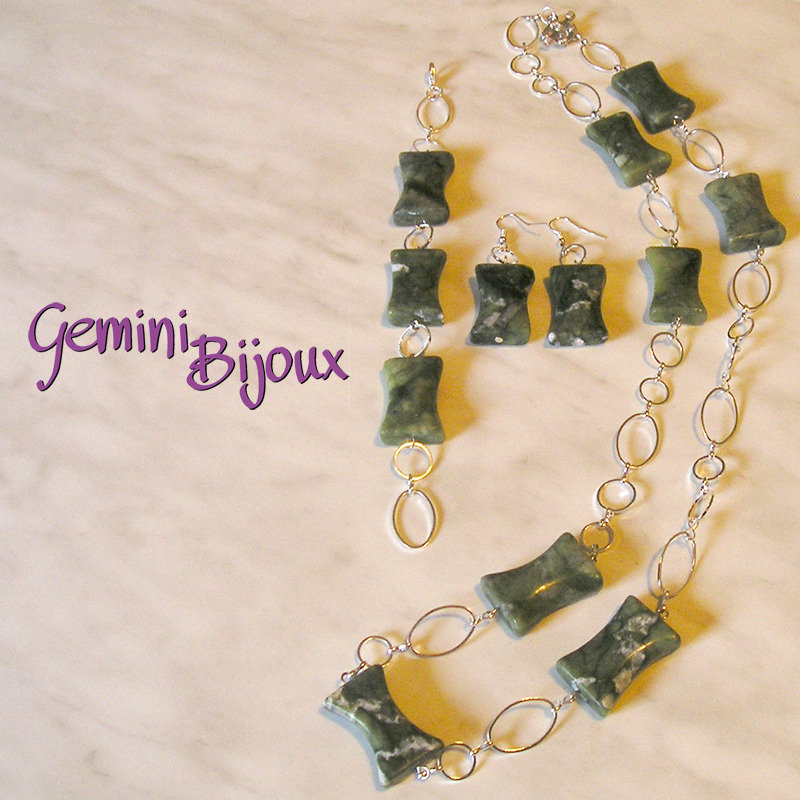 Parure Green Lace Stone - Gioielli - Altro - di Gemini Jewels | su ...
