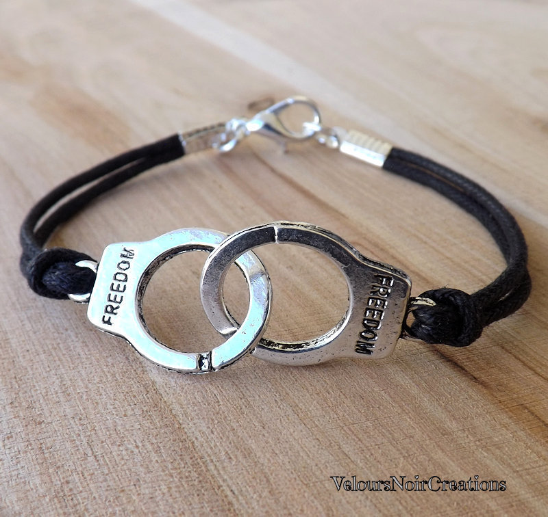 Bracciali uomo donna manette simbolo infinito chiave - Gioielli ...