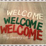 Set lettere "Welcome" - Materiali - Materiali fatti a mano - di My ...