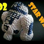 modellino origami r2-d2 o c1-p8 di Star Wars - Per la casa e per te ...