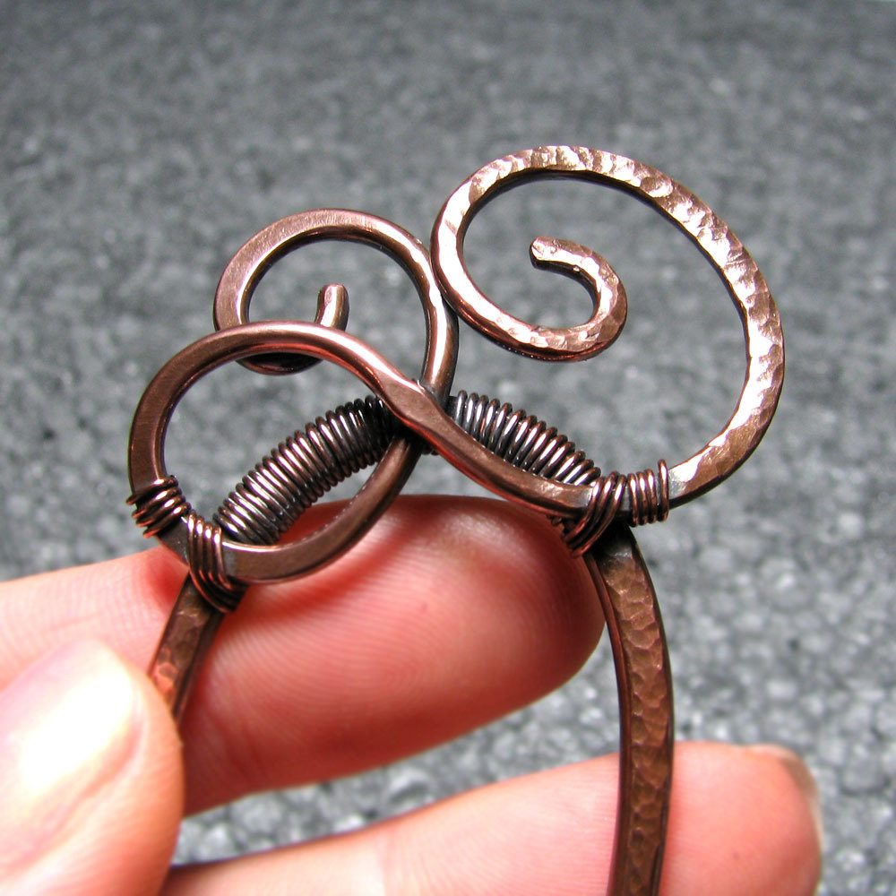 Forcina per capelli in rame con spirali Fermacapelli in metallo Fer ...