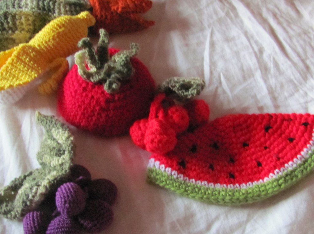 pentola di cotone con fruttini all'uncinetto - Bambini - Giocattoli ...