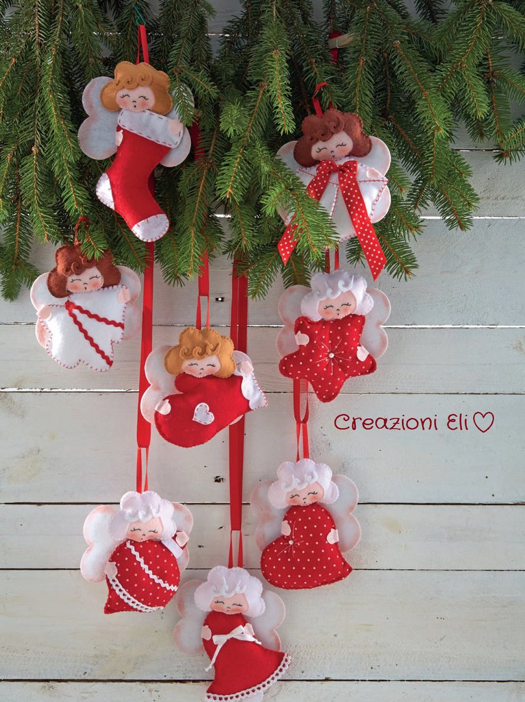 ANGELO DI NATALE "CUORE" - Feste - Natale - di Creazioni Eli | su MissHobby
