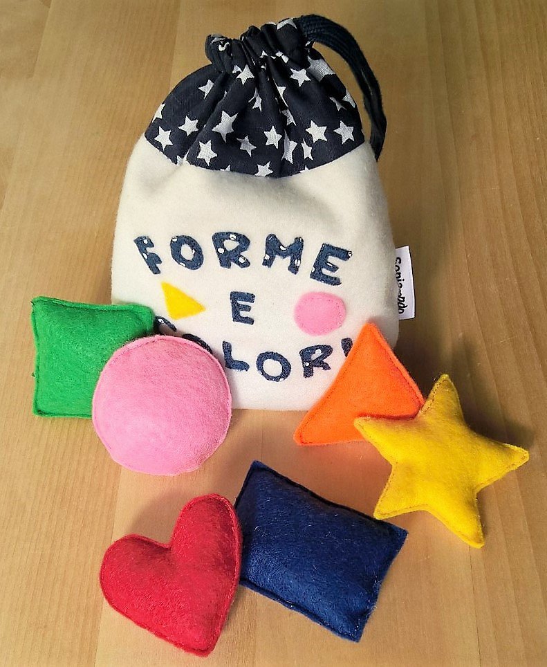 Gioco educativo forme e colori in feltro - Bambini - Giocattoli - d ...