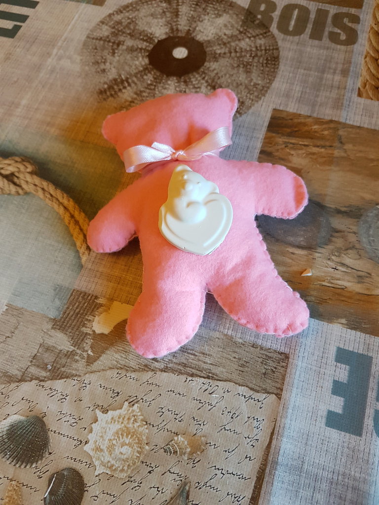 Orsetto Rosa grande - Feste - Bomboniere - di 2002 Creazioni Artigi ...