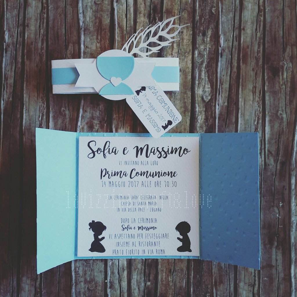Invito Prima Comunione "Pray" - Feste - Biglietti e inviti - di lav ...