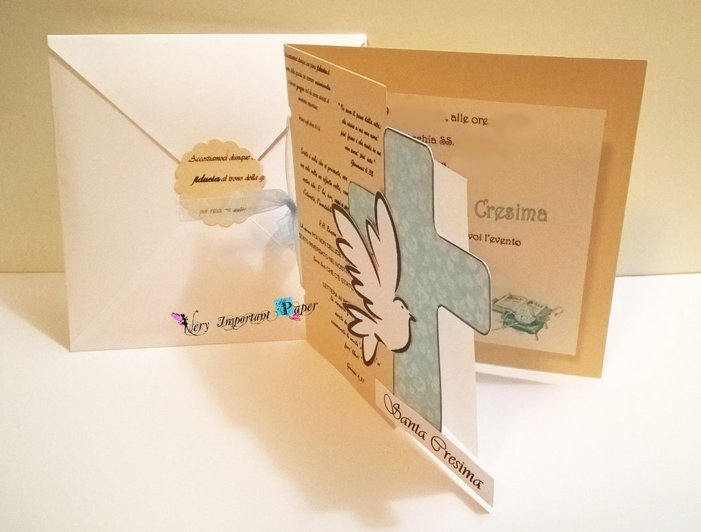 Biglietto - Invito - partecipazione cresima - Feste - Biglietti e ...