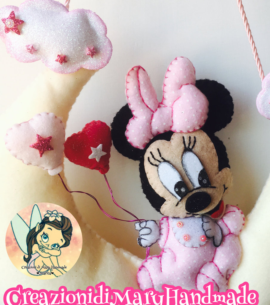Fiocco nascita Minnie - Bambini - Nascita - di Creazioni di Mary H ...