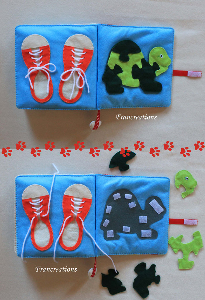 Libro tranquillo - Libro sensoriale - Libro Montessori - Gioco educ ...